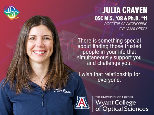 Women in Research: Julia Craven | Wyant College of Optical Sciences