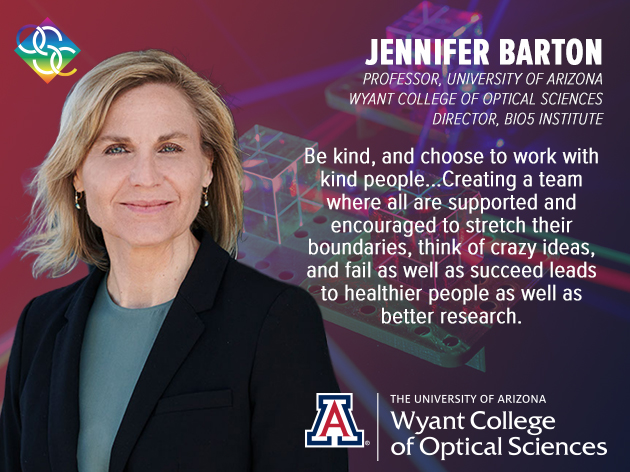 Women in Research: Jennifer Barton | Wyant College of Optical Sciences
