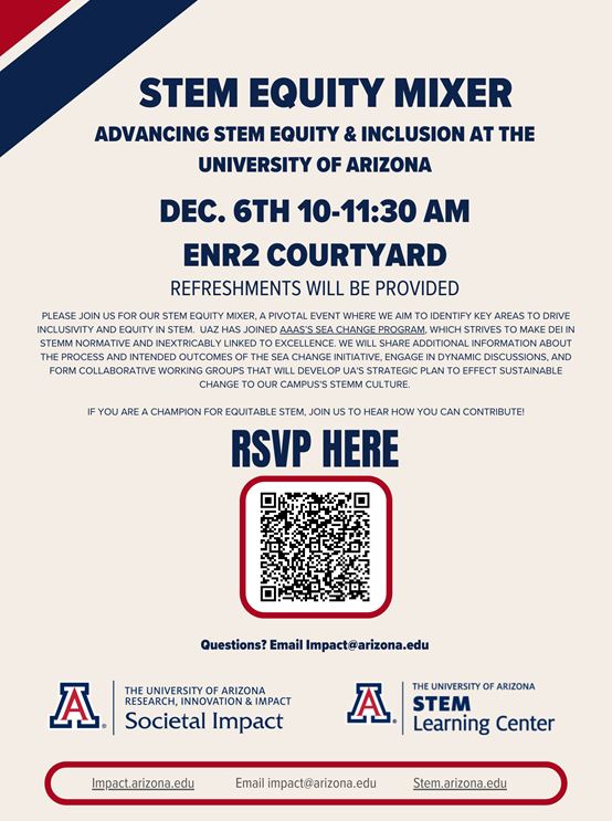 UArizona Societal Impact: STEM Equity Mixer | Wyant College of Optical ...