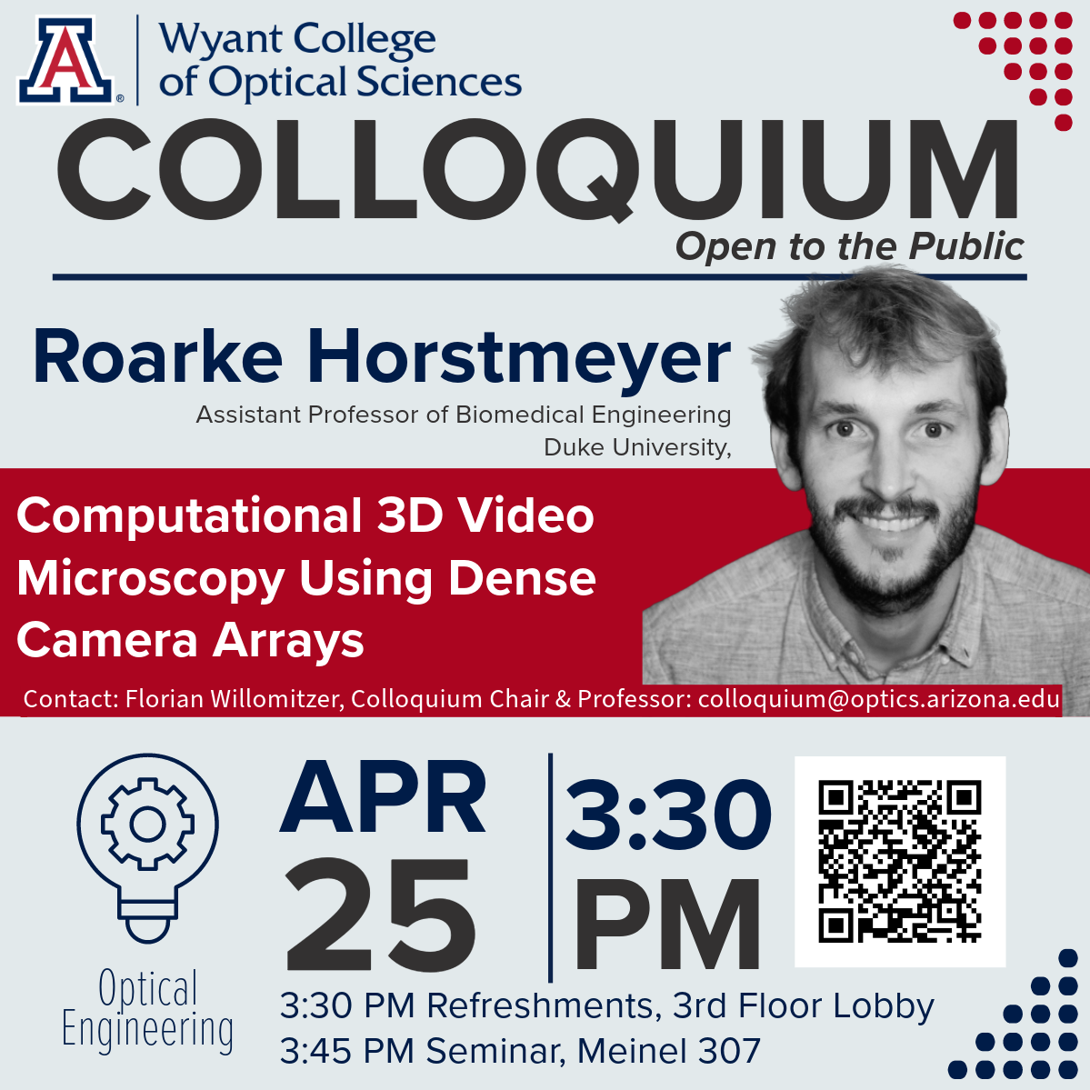 OSC Colloquium: Roarke Horstmeyer, "Computational 3D Video Microscopy ...