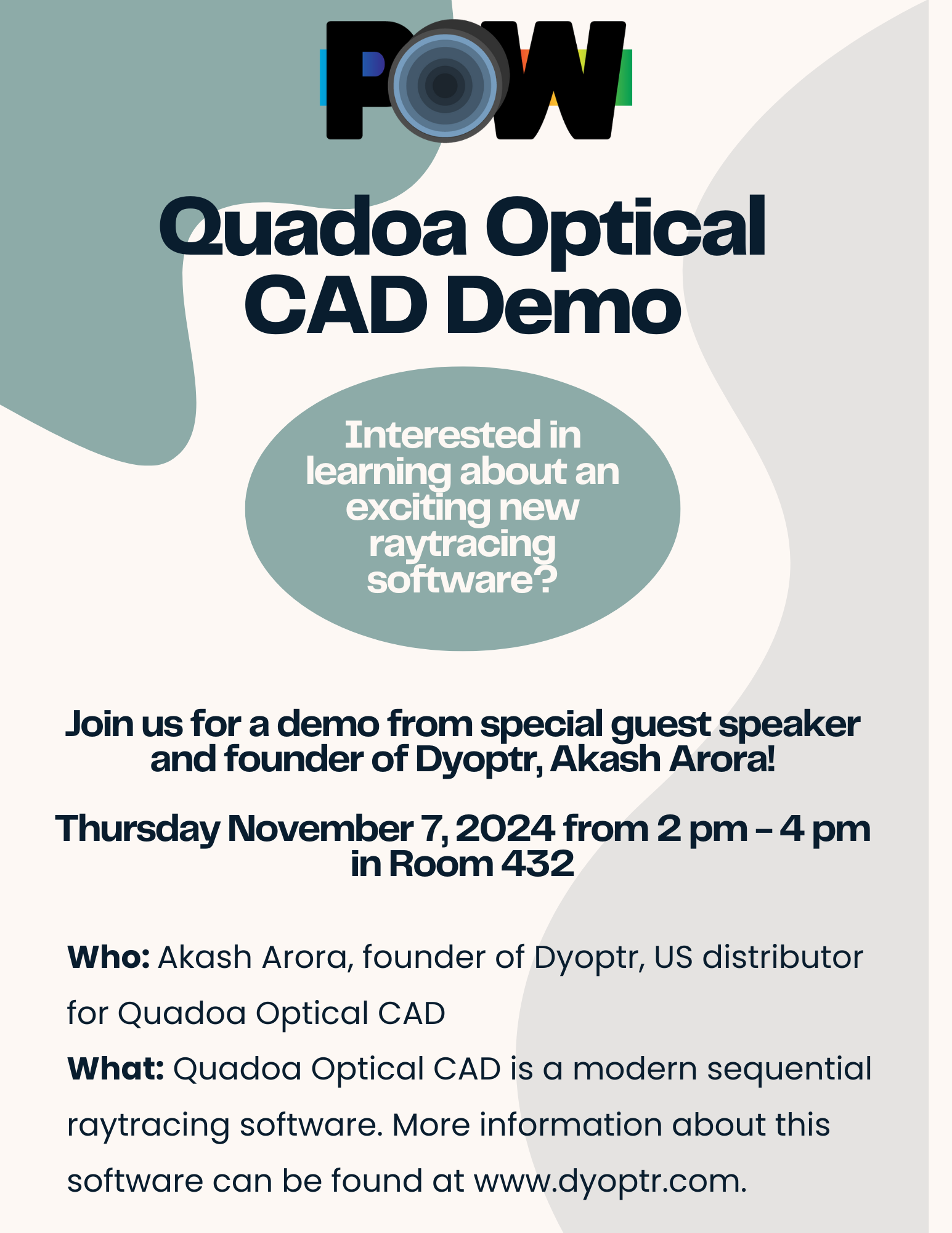 POW: Quadoa Optical CAD Demo | Wyant College of Optical Sciences
