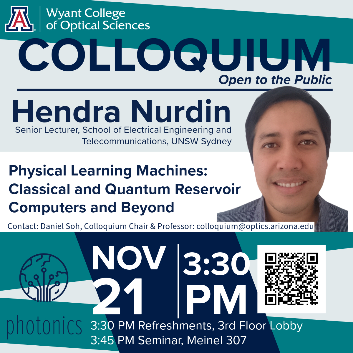 OSC Colloquium: Hendra Nurdin, "Physical Learning Machines: Classical ...