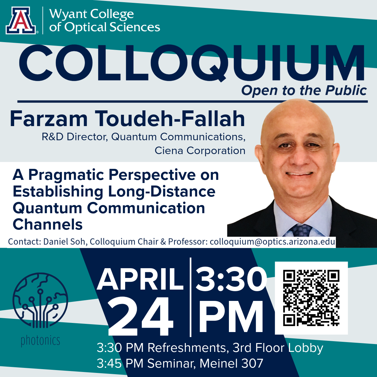 OSC Colloquium: Farzam Toudeh-Fallah | Wyant College of Optical Sciences